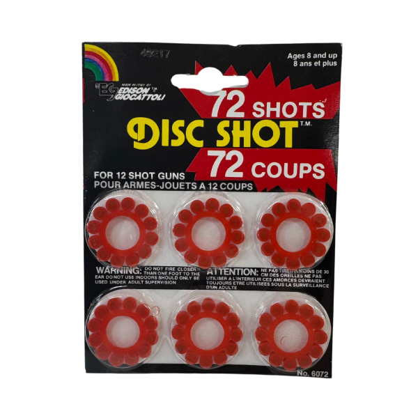 Parris 12 Shot Caps for Cap Guns 72 Shots